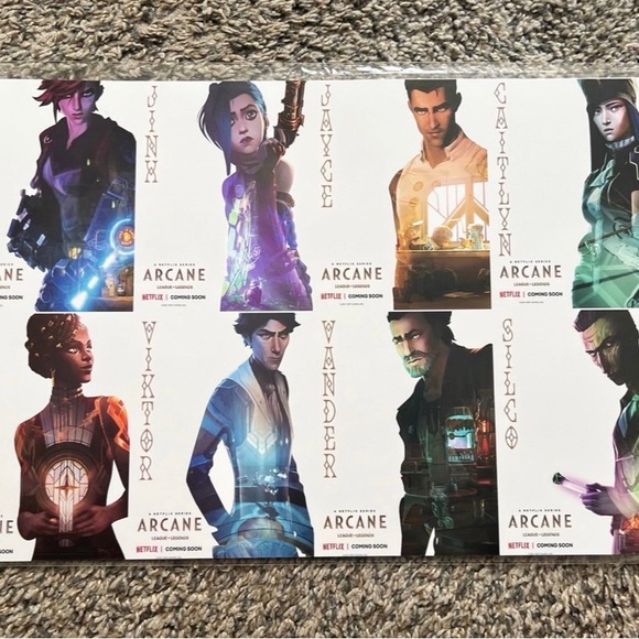 No Brand | Accessories | Arcane Anime Poster Bundle 8 Pcs Japanese ...